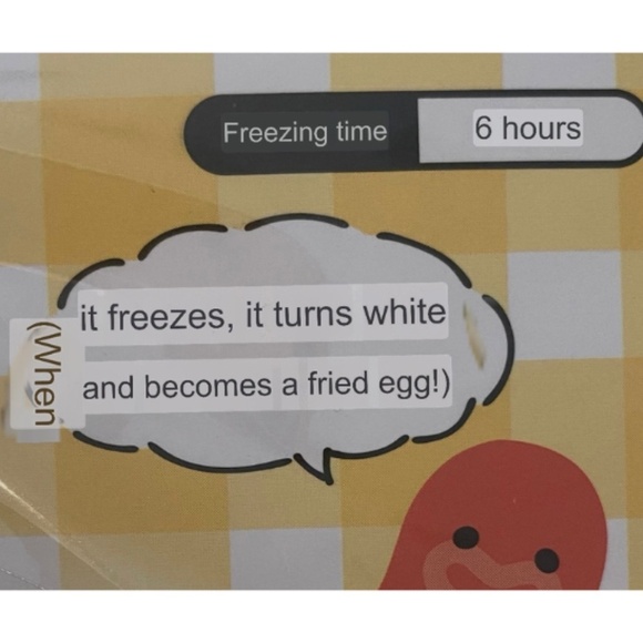 Amifa | Kitchen | Amifa Die Cut Cool Gelice Pack Fried Eggsunny Side Up ...